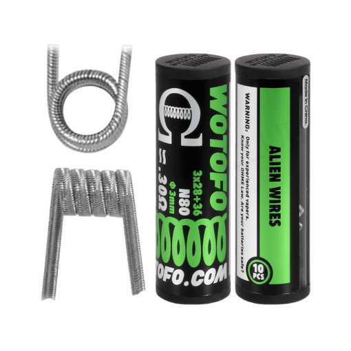 Wotofo Ni80 Alien Coils 3x28+36G Ø3.0mm~0.30Ω 10pcs - VaperBG.com
