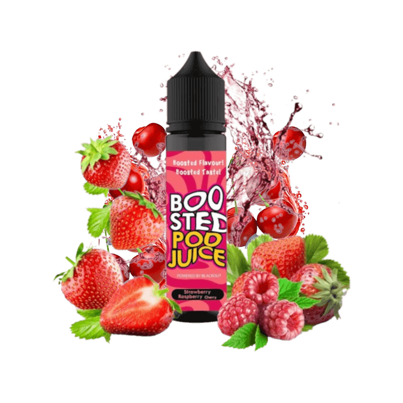 BOOSTED Strawberry Raspberry Cherry 18ml for 60ml + ПОДАРЪК 30ml VG ...