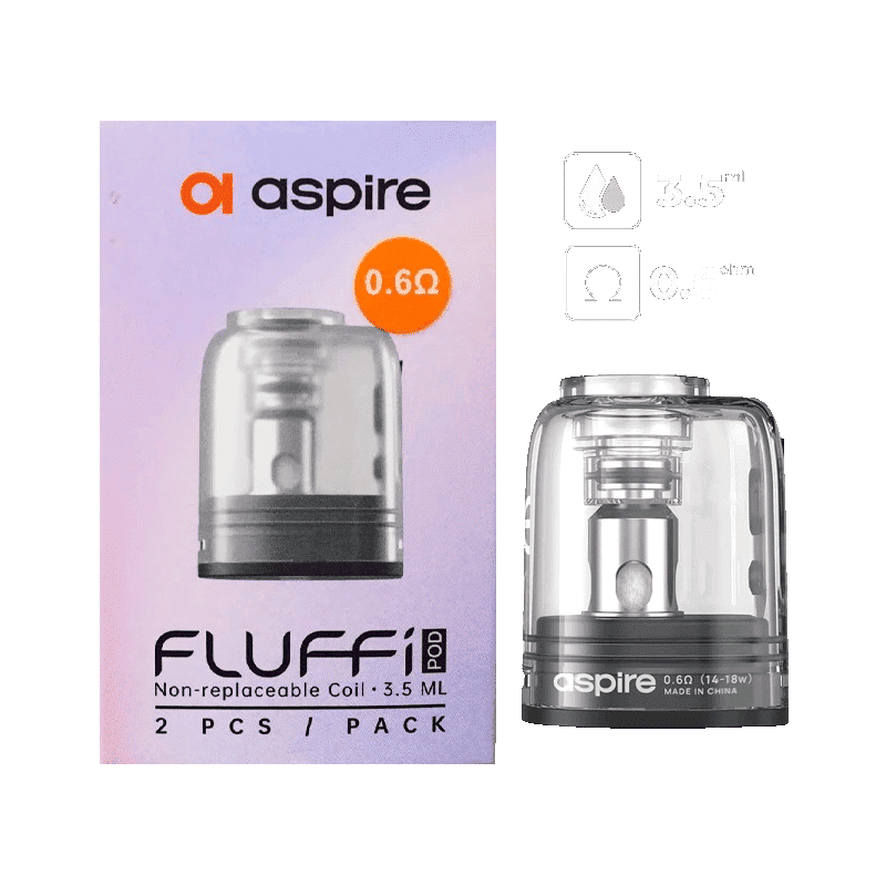 Aspire Fluffi Pod Cartridge 3.5ml 0.6Ω | VaperBG.com