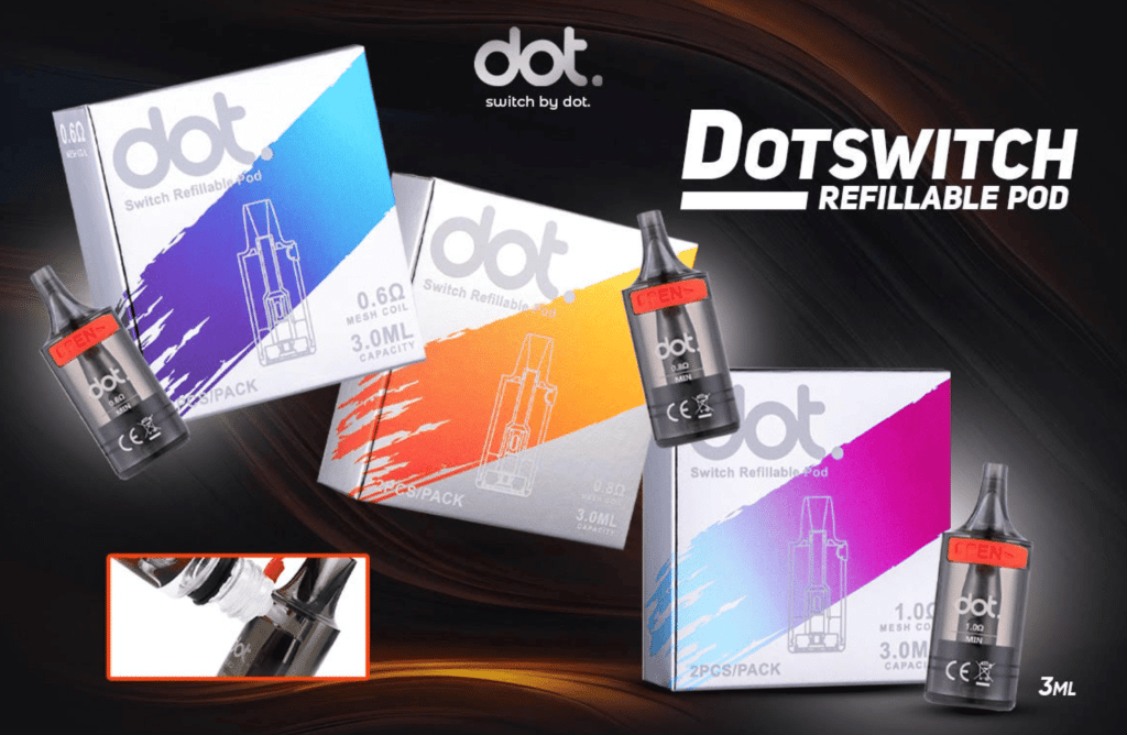 dotMod Switch Pod Cartridge 3ml 1.0Ω - VaperBG.com