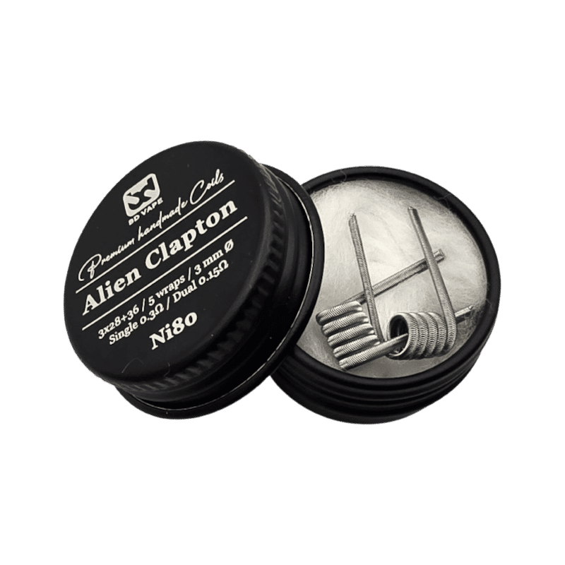BD Vape Ni80 Alien Clapton Premim Hanmade Coils Single 0.3Ω Dual 0.15Ω ...