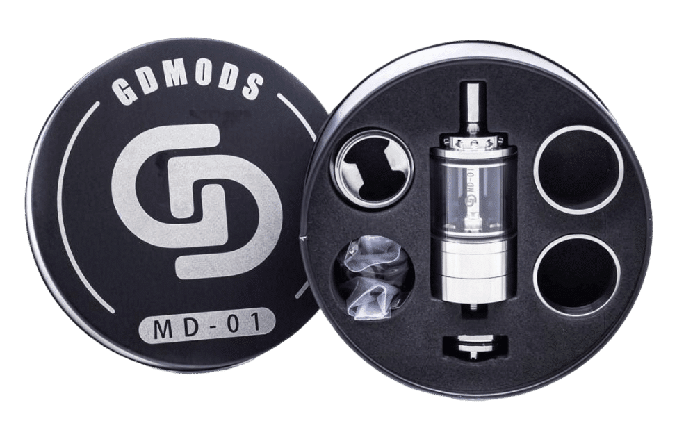 GD Mods MD-01 RTA 5.5ml 23mm Silver | VaperBG.com