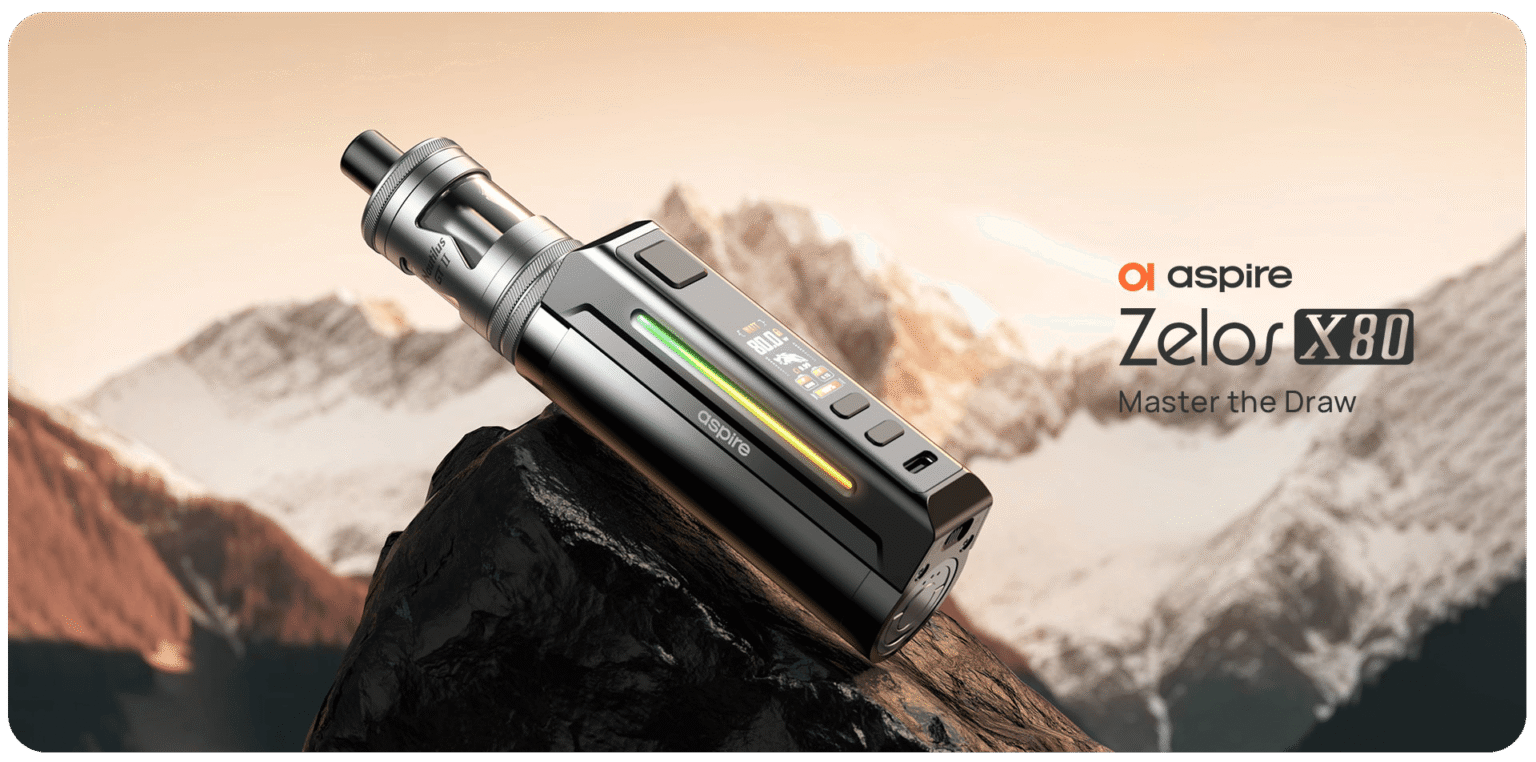 Aspire Zelos M80 80W 2600mAh Box Mod Black & Silver | VaperBG.com